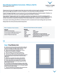 Installation Instructions | Vector Windows